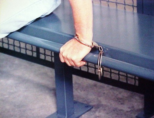 securelockup - Steel Bench - 4'L x 13"W Seat, with Handcuff Rail